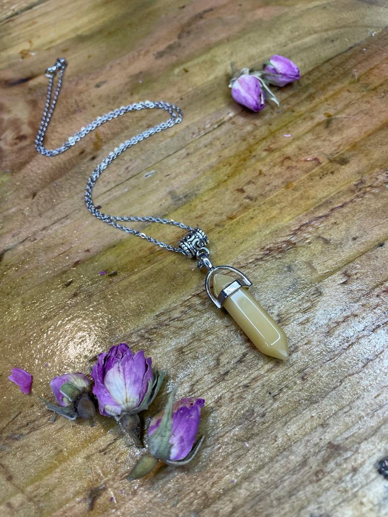 Double Terminated Calming & Balancing Lemon Jade Crystal Pendant ...
