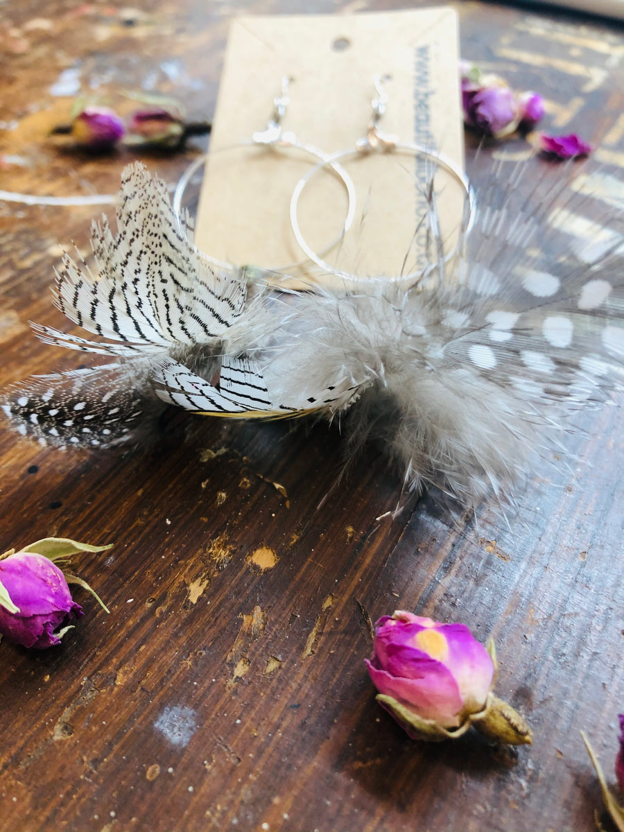 Lammas Celebration Boho Feather Hoops – Beautiful Boho - Crystal ...
